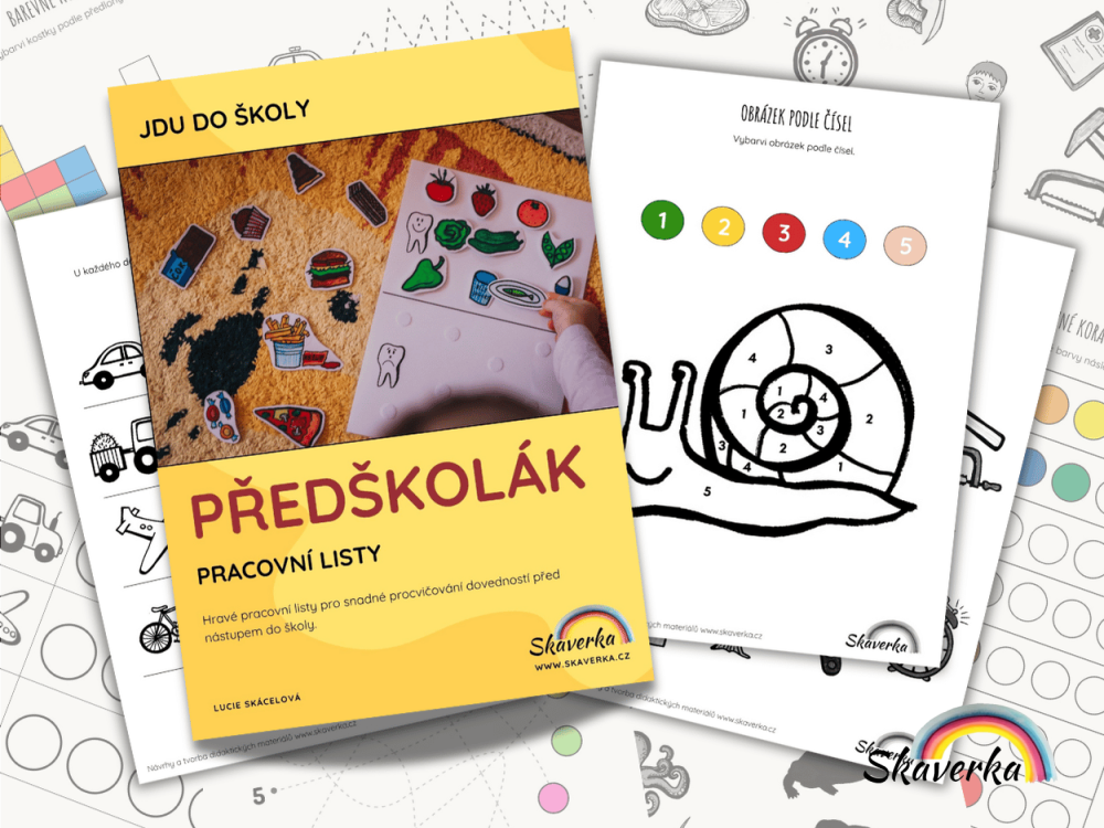 Pracovní listy - Předškolák - Varianta: PDF :: SKAVERKA